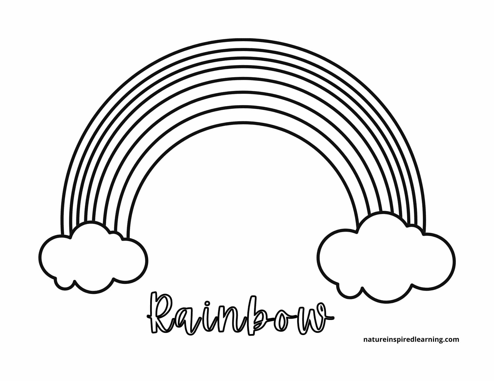 Rainbow Coloring Pages (Free Printables)