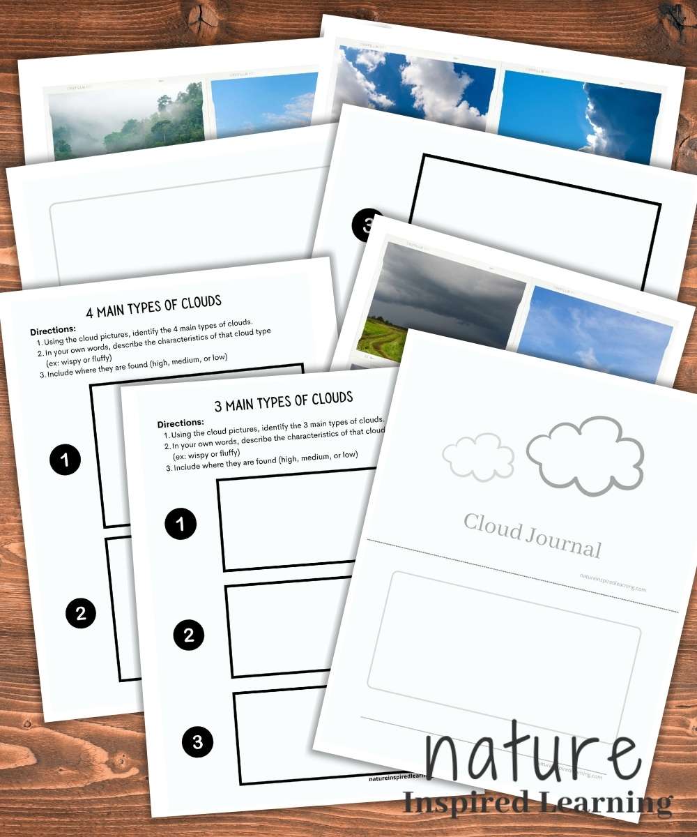 Types of Clouds Worksheets and Activities