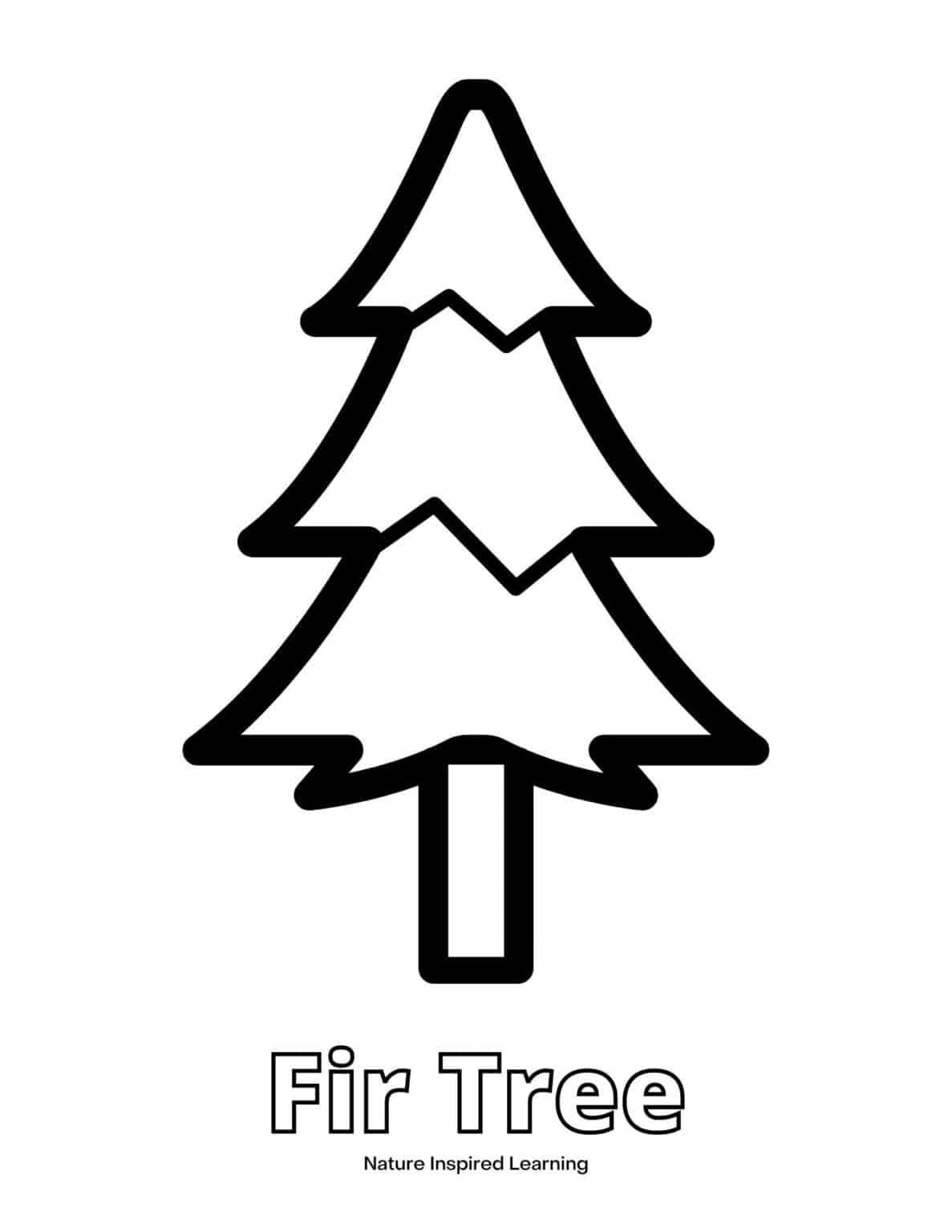 Pine Tree Coloring Pages - Nature Inspired Learning