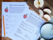 Apple Science Experiment with Worksheets