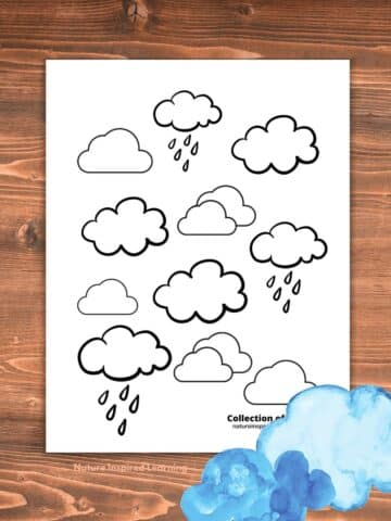 Cloud and Storm Coloring Pages - Nature Inspired Learning