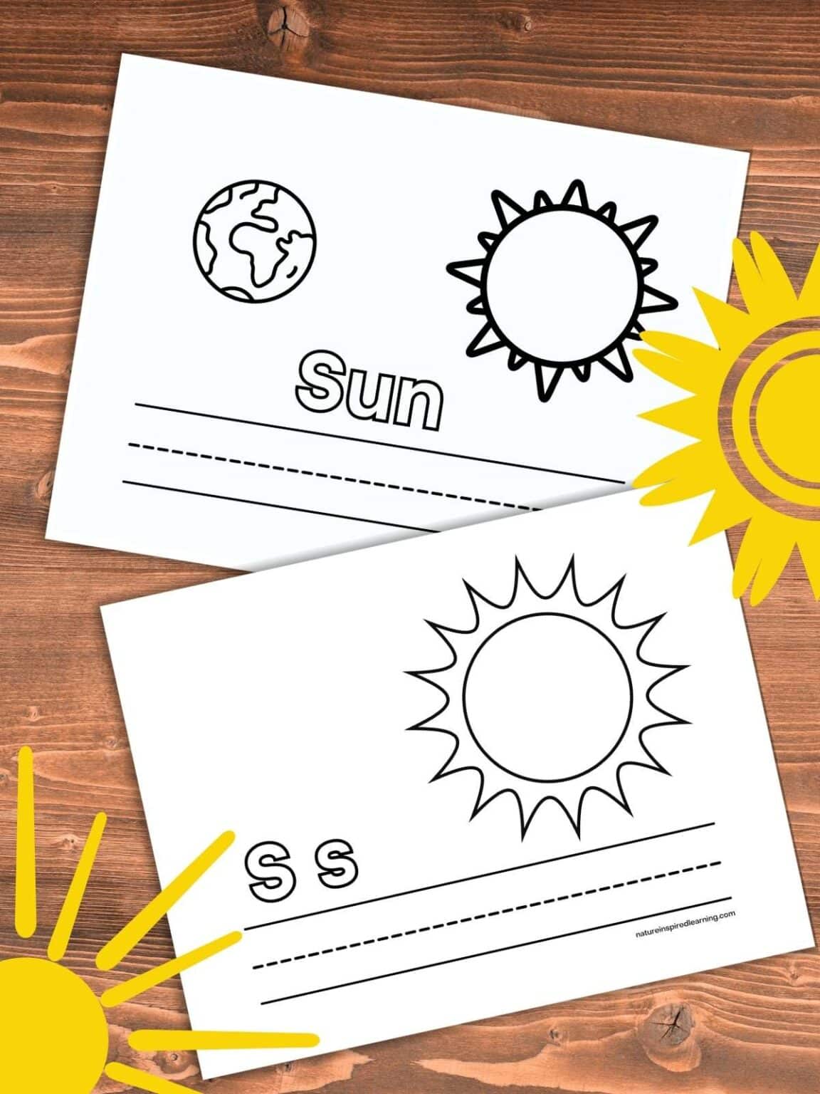 Bright Sun Coloring Pages for Kids - Nature Inspired Learning