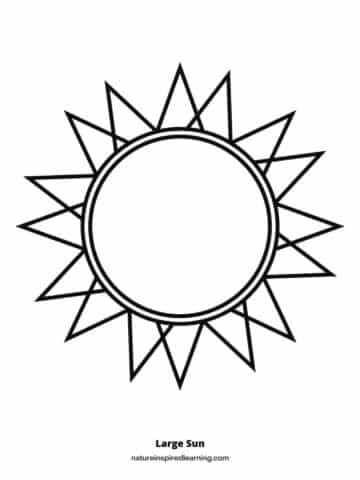 Bright Sun Coloring Pages for Kids - Nature Inspired Learning