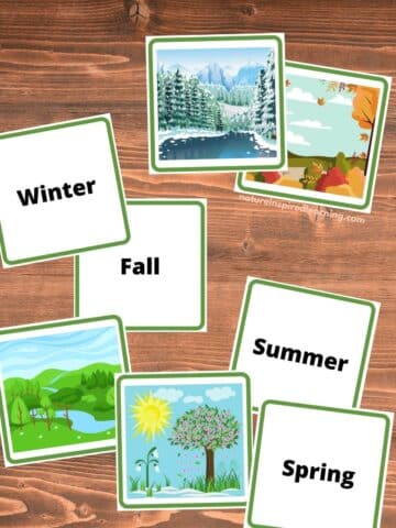 4 Seasons Printables and Worksheets - Nature Inspired Learning