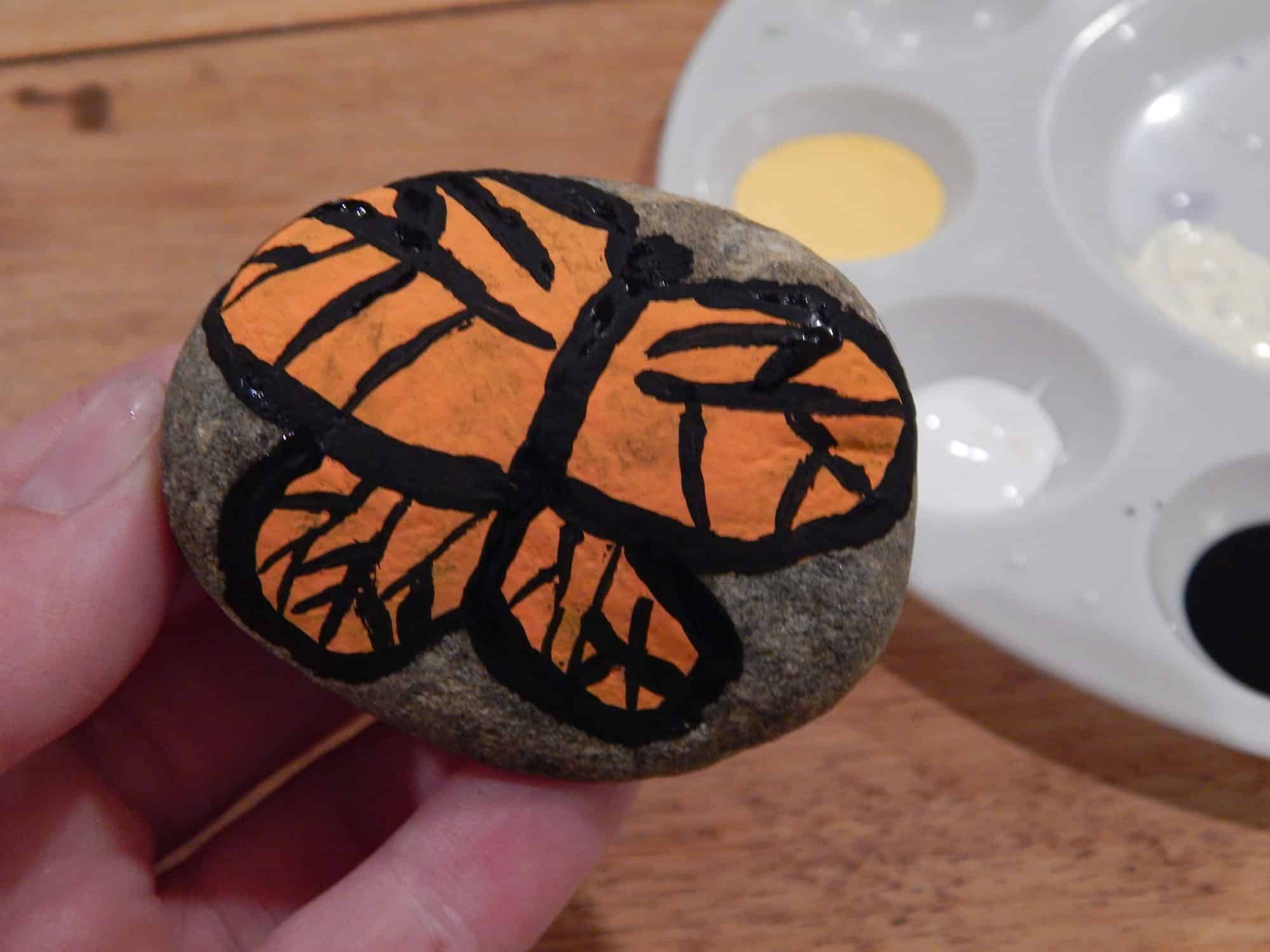 Butterfly Painted Rocks DIY Tutorial - Nature Inspired Learning