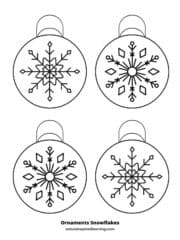 Free Printable Christmas Ornament Coloring Pages
