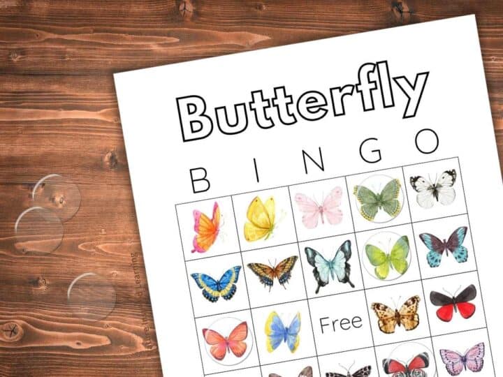 Butterfly Bingo Free Printable Game - Nature Inspired Learning
