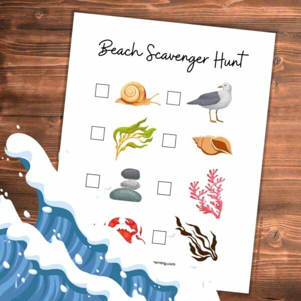 Beach Scavenger Hunt (Free Printable) - Nature Inspired Learning
