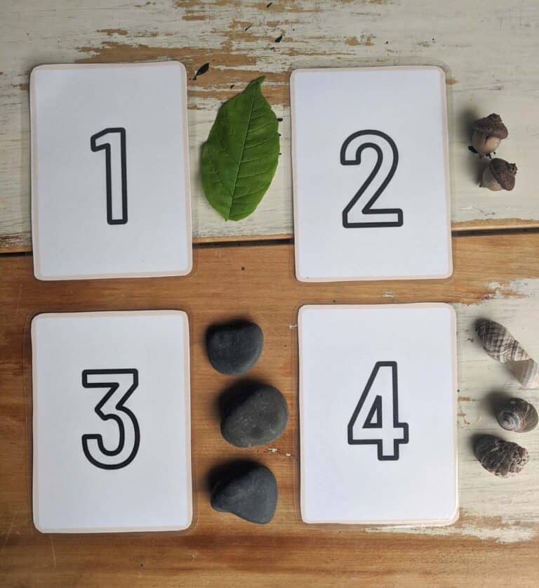 Number Flashcards 1-20 - Nature Inspired Learning