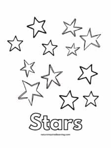 Printable Star Coloring Pages for Kids - Nature Inspired Learning