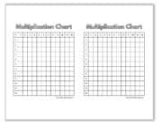 Blank Multiplication Charts (Printable) - Nature Inspired Learning
