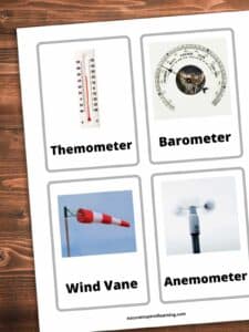 Weather Flashcards - Nature Inspired Learning