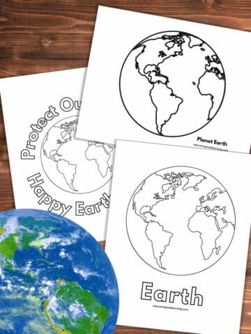 Earth Coloring Pages - Nature Inspired Learning