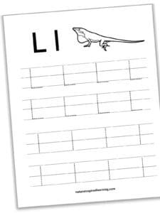 Letter L Tracing Worksheets (Free) - Nature Inspired Learning