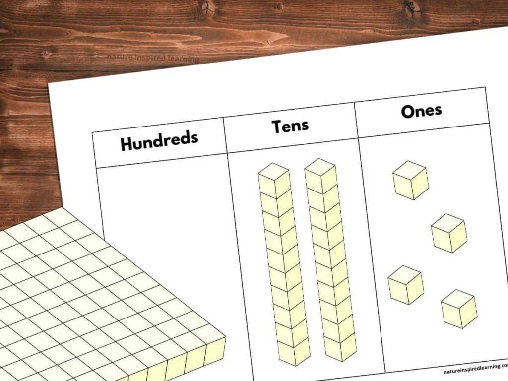 Ones Tens Hundreds Chart (Free Printable)