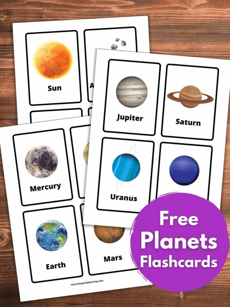 Free Solar System Flashcards - Nature Inspired Learning