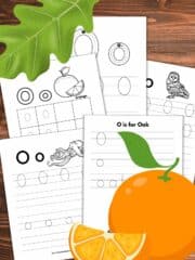 Free Letter O Tracing Worksheets - Nature Inspired Learning