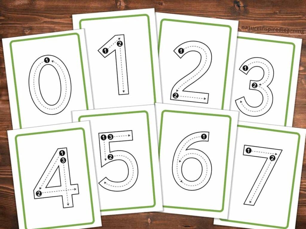 Number Formation Cards (Free) - Nature Inspired Learning