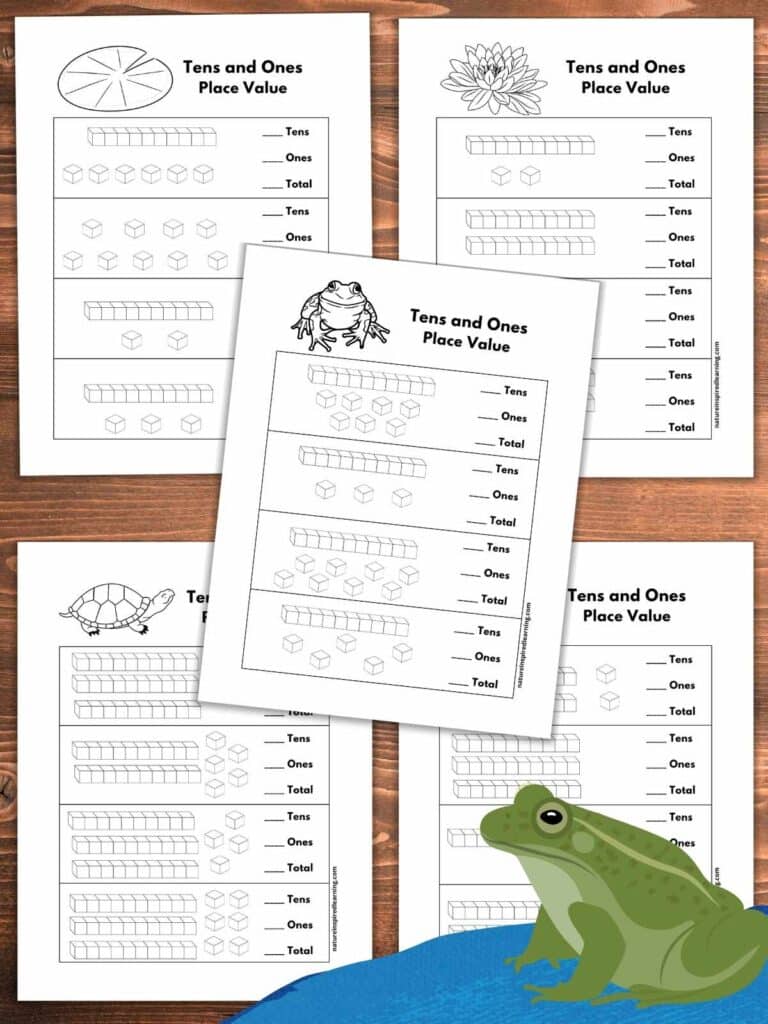 Tens and Ones Worksheets (Free) - Nature Inspired Learning