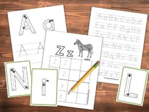 Letter Tracing Worksheets - Nature Inspired Learning