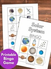 Printable Solar System Bingo - Nature Inspired Learning