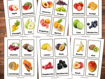 Fruit Flashcards - Nature Inspired Learning
