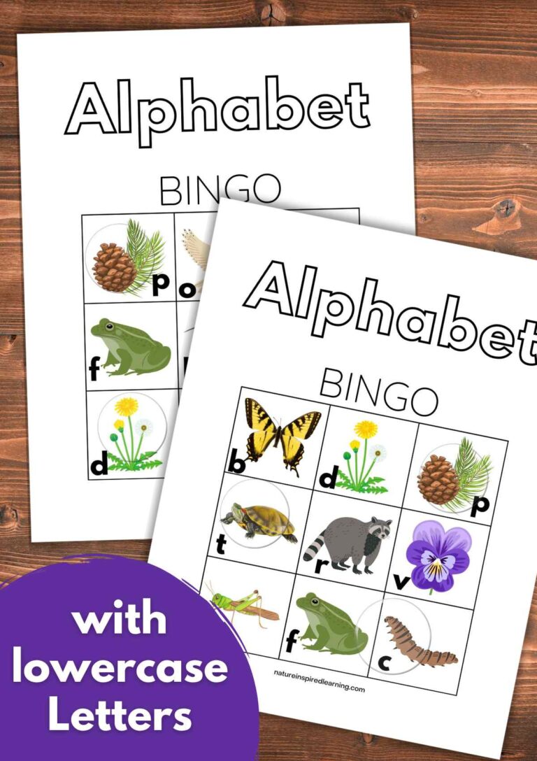 Alphabet Bingo Game - Nature Inspired Learning