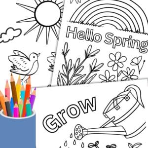 Life Cycle of a Butterfly Coloring Pages - Nature Inspired Learning