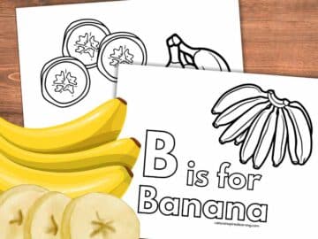 Banana Coloring Pages - Nature Inspired Learning