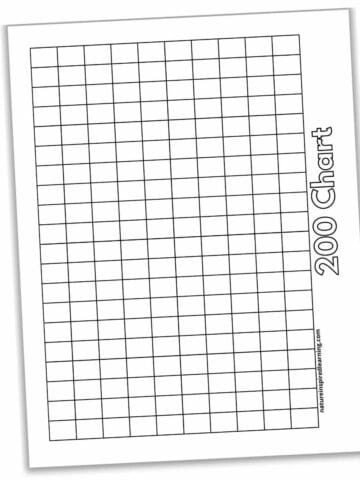 200 Chart Printables - Nature Inspired Learning