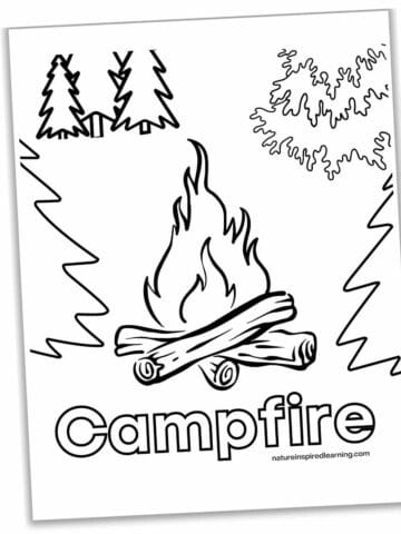 Camping Coloring Pages NEW!- Nature Inspired Learning