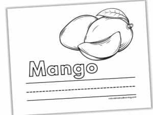Mango Coloring Pages - Nature Inspired Learning