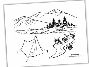 Camping Coloring Pages NEW!- Nature Inspired Learning