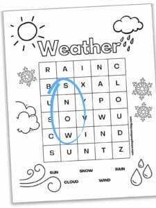 Easy Word Searches for Kindergarten - Nature Inspired Learning