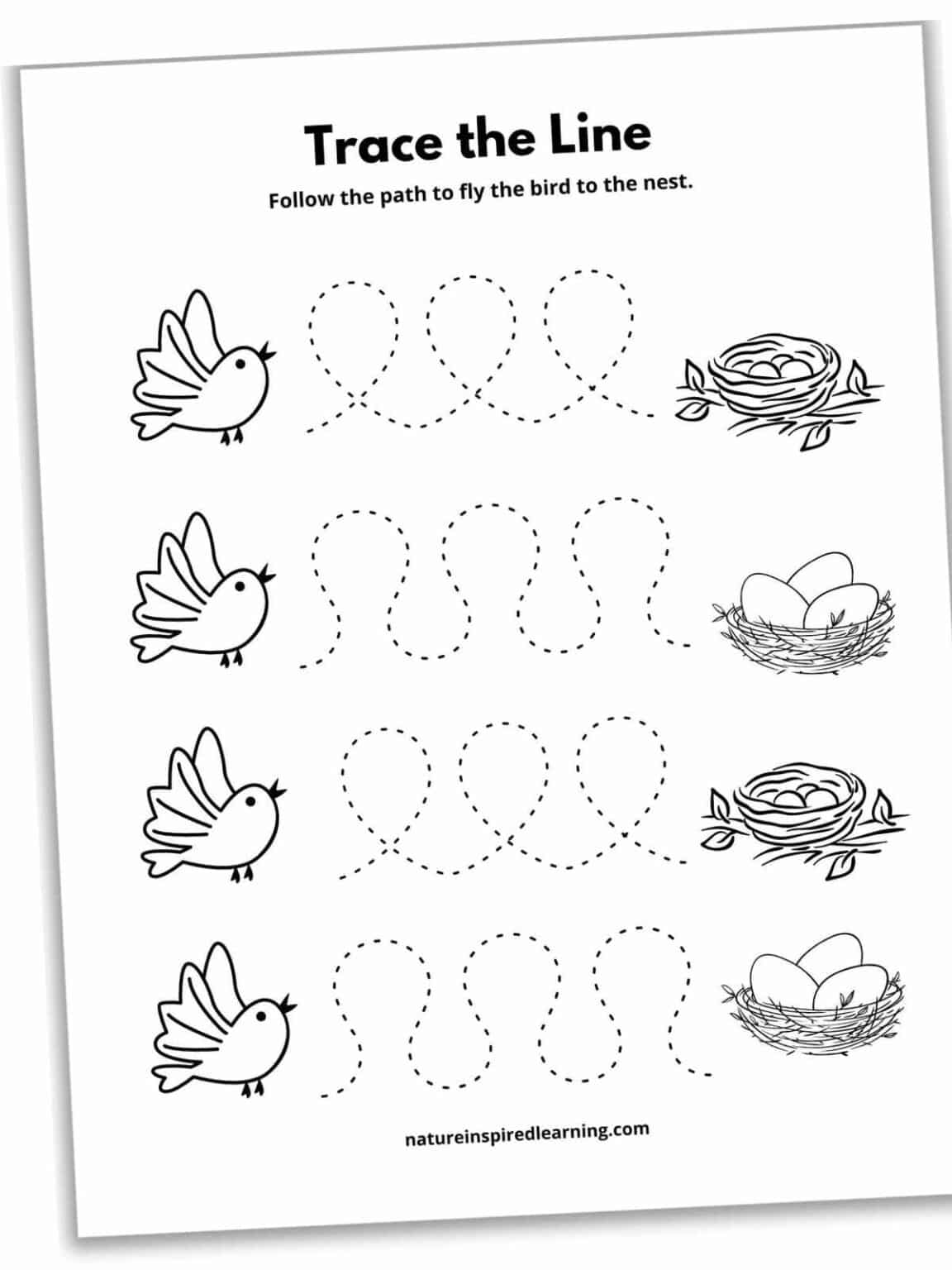 17 Line Tracing Worksheets (Free) - Nature Inspired Learning