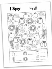 8 Fall I Spy Printables - Nature Inspired Learning
