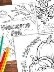 Fall Coloring Pages - Nature Inspired Learning