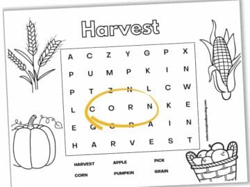 5 Easy Fall Word Searches - Nature Inspired Learning