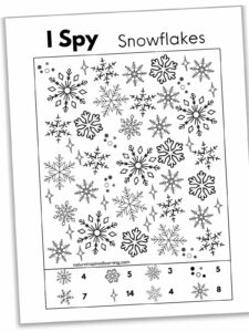 6 Winter I Spy Printables - Nature Inspired Learning