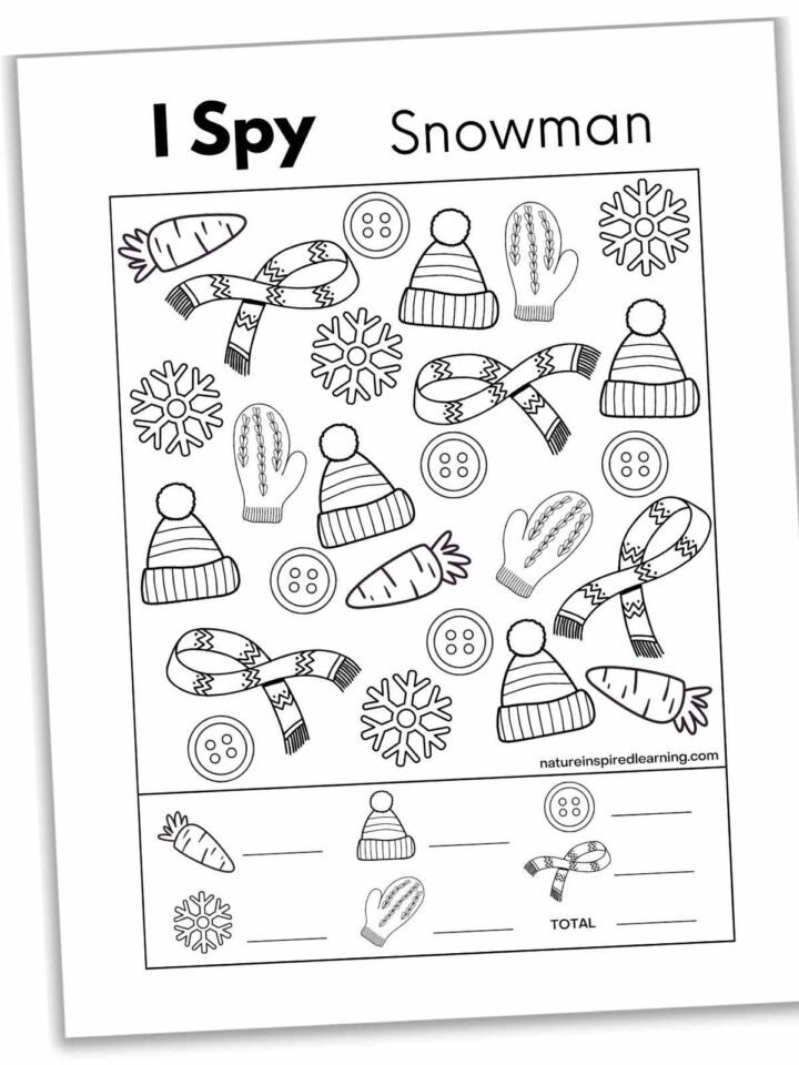 6 Winter I Spy Printables - Nature Inspired Learning