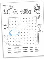 Arctic Word Searches - Nature Inspired Learning