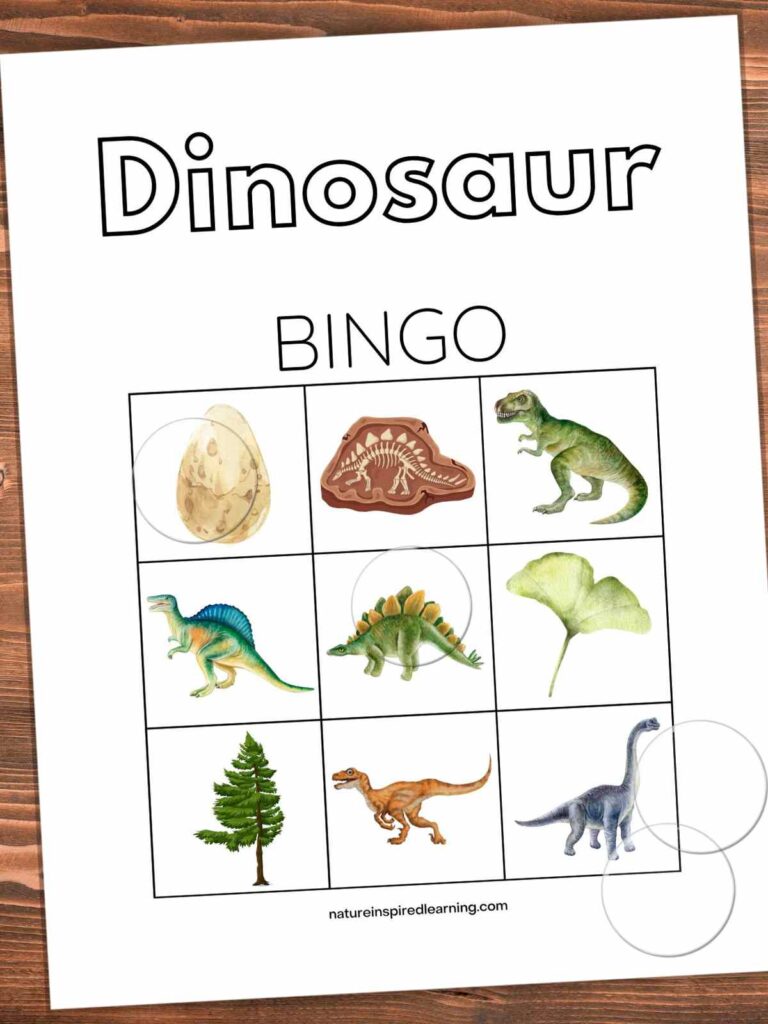 12 Printable Bingo Games for Young Kids - Nature Inspired Learning
