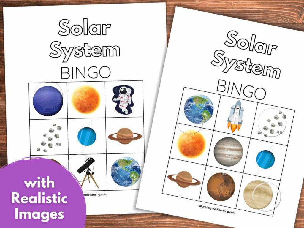 12 Printable Bingo Games for Young Kids - Nature Inspired Learning