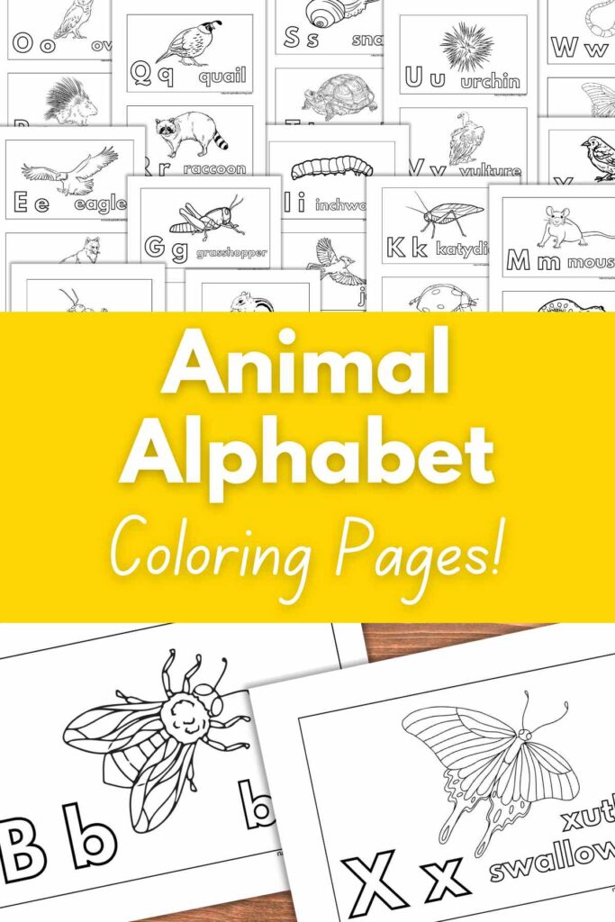 Animal Alphabet Printables - Nature Inspired Learning