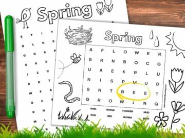 Spring Word Searches - Nature Inspired Learning