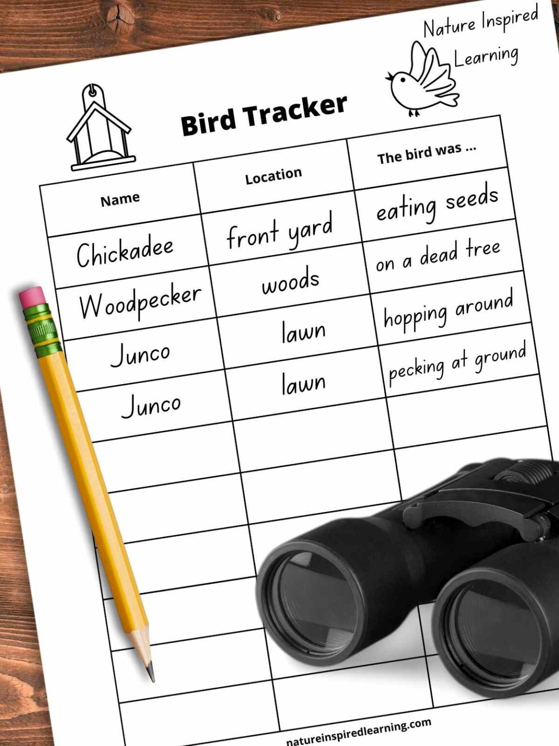 Printable Bird Watching Journal - Nature Inspired Learning