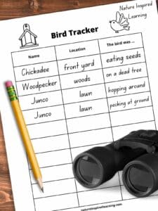 Printable Bird Watching Journal - Nature Inspired Learning