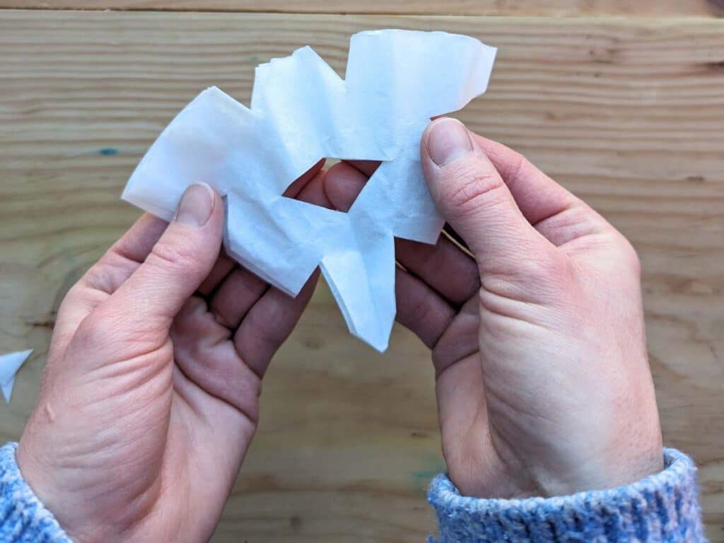 How to Make Coffee Filter Snowflakes - Nature Inspired Learning