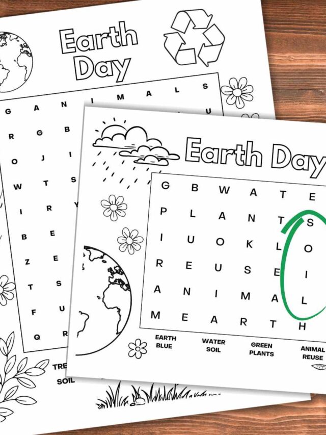 Easy Word Searches for Kindergarten - Nature Inspired Learning