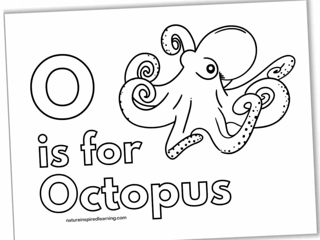Octopus Coloring Pages - Nature Inspired Learning